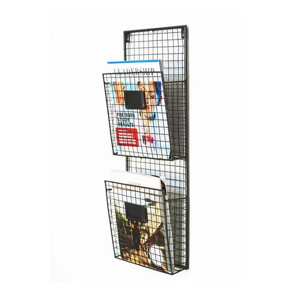 Two Tier Metal File Holder For Office Home Organization Two Tier Wall ...