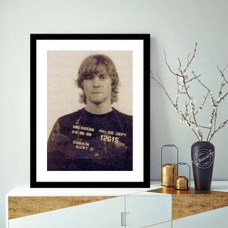 Kurt Cobain 1986 Mugshot - 14x18 Framed Print Artwork - Bed Bath ...