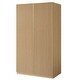 Vidalia Slatted 2-Door Oak Wooden Wardrobe Armoire - Bed Bath & Beyond ...