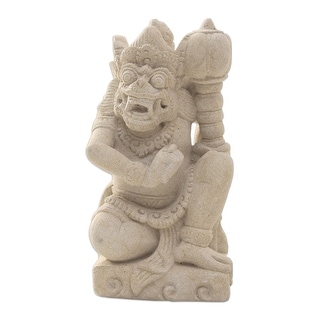Novica Handmade General Hanoman Sandstone Statuette - Bed Bath & Beyond ...