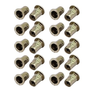 M8 Thread Dia Flat Head Half Hex Body Insert Blind Rivet Nut Fastener ...