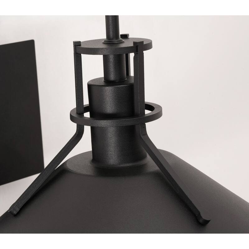 AFX Gus 14'' Outdoor LED Sconce - 20W 120V - Black - Overstock - 37178040