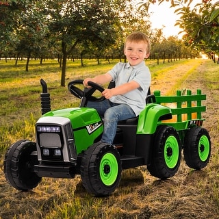 Kids Ride on Tractor with Trailer - Bed Bath & Beyond - 39459224
