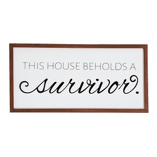 Survivor Awareness Wooden Sign, Pink Ribbon, Home Decor, Wall Decor, 1 ...
