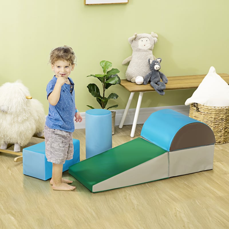 Baby Soft Play Set, Foam Climbing Blocks for Toddlers, Kids Preschooler ...