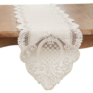 Charming Embroidered Lace Table Runner - Bed Bath & Beyond - 38078321