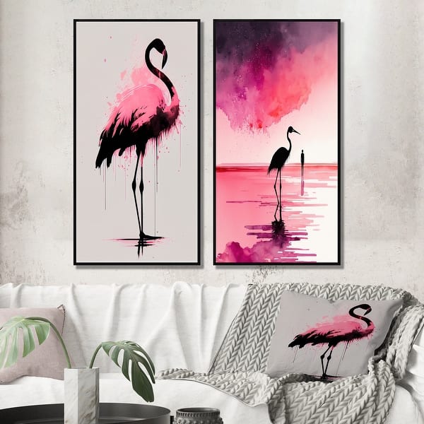 flamingo abstract