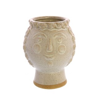 7 Inch Ceramic Duchess Face Cachepot, Set of 4, Cream - Bed Bath ...