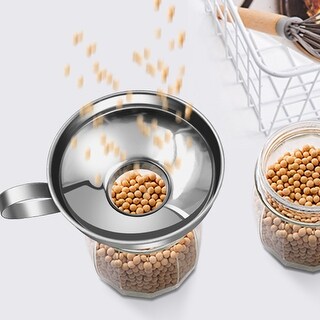 Stainless Steel Funnel Lightweight Stable Effective Canning Funnel Wide ...