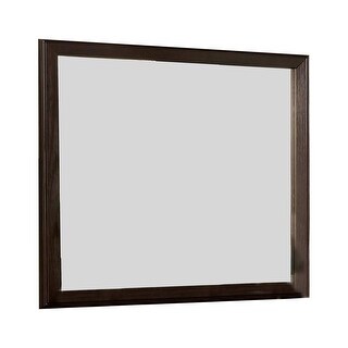 Mirror with Sturdy Wooden Frame, Brown - Bed Bath & Beyond - 34614787