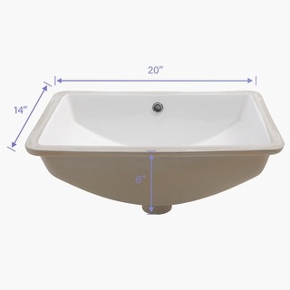 Bathroom Sink Rectangle Deep Bowl - Bed Bath & Beyond - 36239519