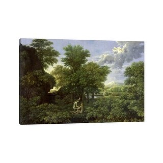 iCanvas "Spring, or The Garden of Eden " by Nicolas Poussin Canvas ...