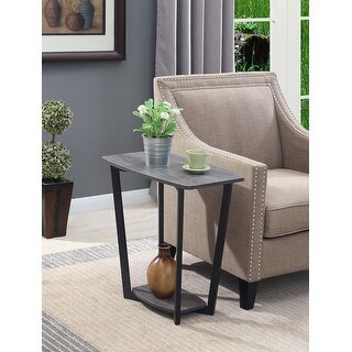 Rohan 28-inch Round Mango Hardwood Side Table with Shelf - On Sale ...