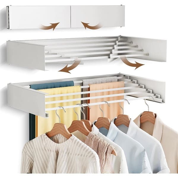 Collapsible Wall Drying Rack - 28" for Laundry - Bed Bath & Beyond ...