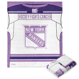 NHL Hockey Fights Cancer Jersey NY Rangers Silk Touch Throw - Bed Bath ...