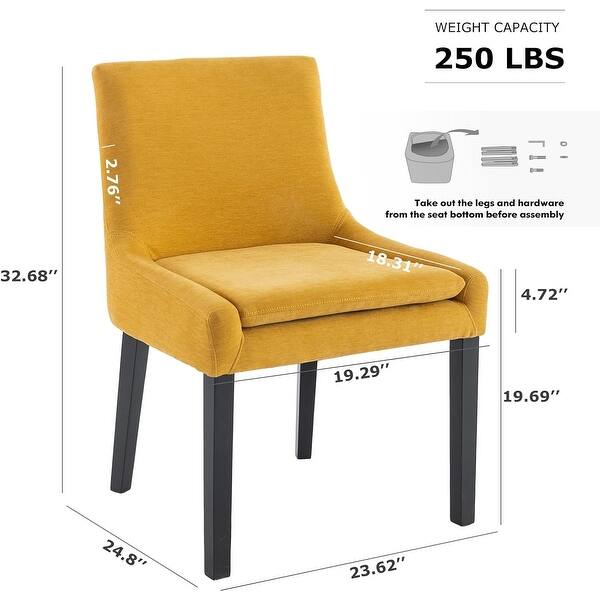 Upholstered Corduroy Accent Side Leisure Chairs with Soild Wood Legs ...