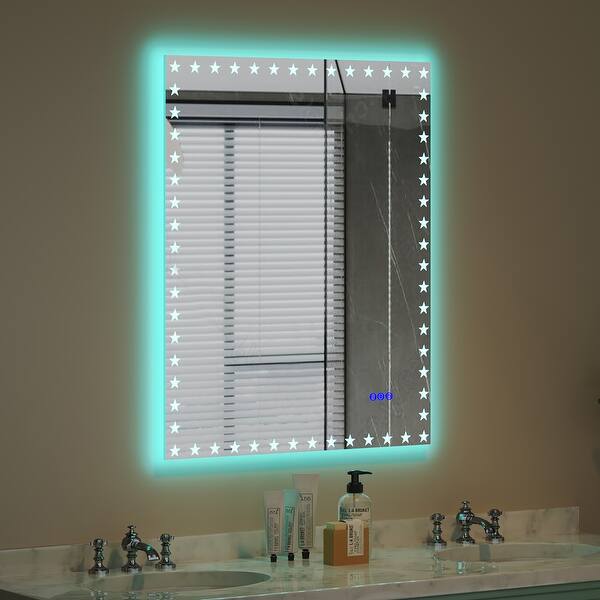 LED Bathroom Mirror with Backlit RGB Color Changing Lighted - Bed Bath ...