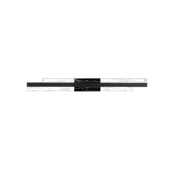 Tandem 27in LED Bath Vanity & Wall Light 3000K in Black - Bed Bath ...