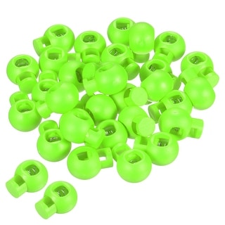 Cord Locks, 100 Pack Ball Spring Toggle Stopper, Fruit Green - Fruit ...
