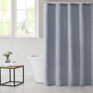 VCNY Home Logan Woven Space Dyed Fabric Shower Curtain, 72" x 72" - Bed ...
