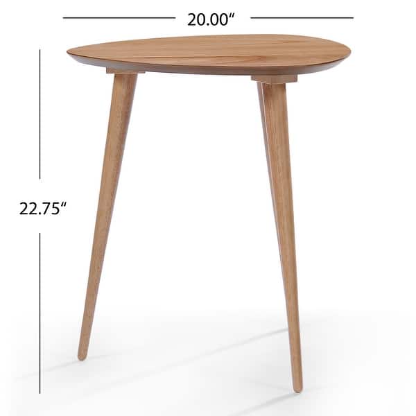 Christopher Knight Home Naja Mid-Century Wood End Table - 20" L x 20" W ...