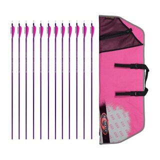Easton Case for Genesis Bows Original Compound Bow (Pink) w/ 12 Arrows ...