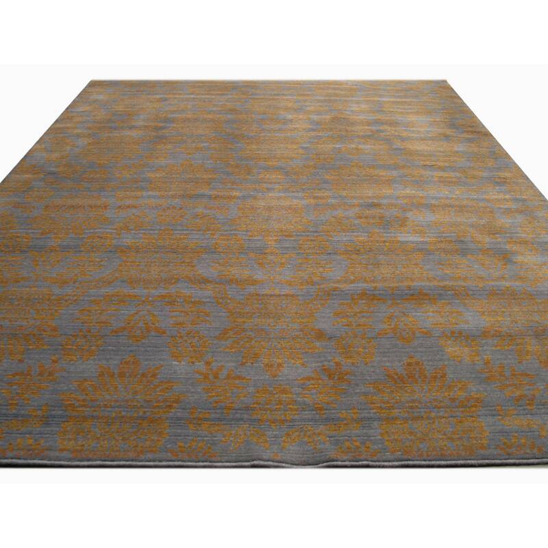 Blue Transitional Floral Himalaya Area Area Rug - On Sale - Overstock ...