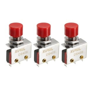 XURUI Auth 3PCS 5A/125VAC,3A/250VAC DS428 Push Button Microswitch ...