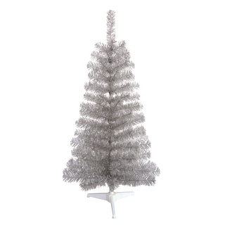 Transpac Artificial 48 in. Silver Christmas Tinsel Tree - Bed Bath ...