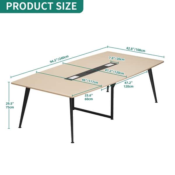 measurements for 8ft rectangle table