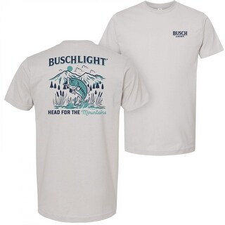 Busch Light Head For The Mountains Fishing Front/Back Print TShirt ...