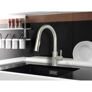WMF-8101SS-BN - Stainless Steel Kitchen Sink Faucet Single Handle with ...