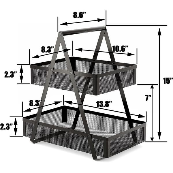 Snack Organizer Countertop - Metal Kitchen Counter Organizer - Bed Bath ...