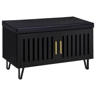 Brixton 2-Door Padded Entryway Shoe Storage Bench - Bed Bath & Beyond ...