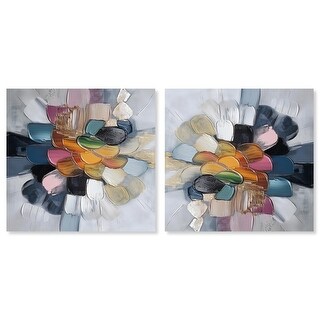 Chromatic Colorplay Set Canvas Flowy Abstracts by Art Remedy - Bed Bath ...