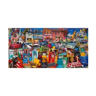 John Roy 'Western Collage 2' Canvas Art - Bed Bath & Beyond - 39538750