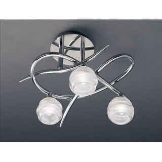 Mantra Lighting 1804 Loop 3 Light Semi-Flush Ceiling Fixture - Bed Bath ...