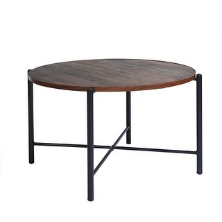 Round Coffee Table Solid Metal Frame Table - Bed Bath & Beyond - 35233340