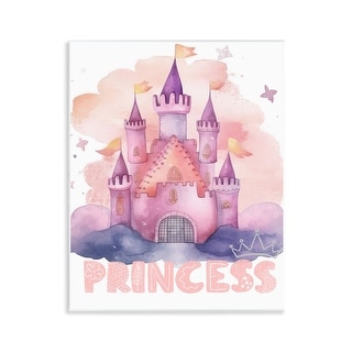 Stupell Pastel Princess Castle Wall Plaque Art Design By Jesse Keith ...