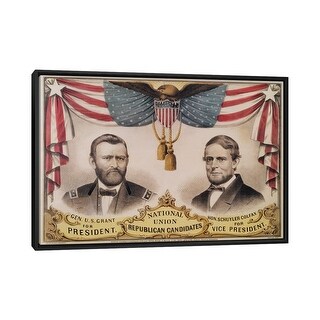 iCanvas "Electoral poster for the U.S.A. Presidential election of 1868 ...