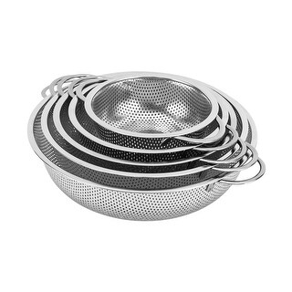 5-Piece Stainless Steel Colander Set with Handles - Bed Bath & Beyond ...