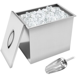 Moasis 31.7/49.7 Qt Drop in Ice Chest Stainless Steel Ice Cooler with ...