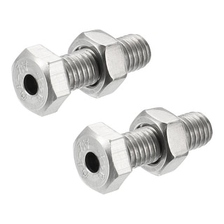 M5x16mm Hollow Screw Bolts Hexagon Fasteners with Nuts Stainless Steel ...