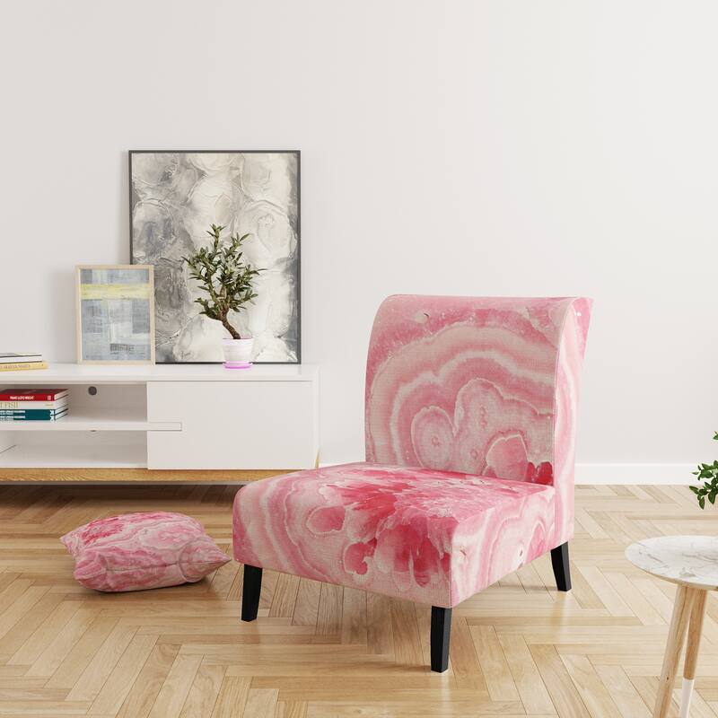 Designart "Quartz Texture" Upholstered Traditional Accent Chair - Arm ...
