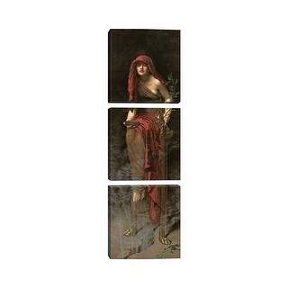 iCanvas "Priestess of Delphi, 1891" by John Collier 3-Piece Canvas Wall ...