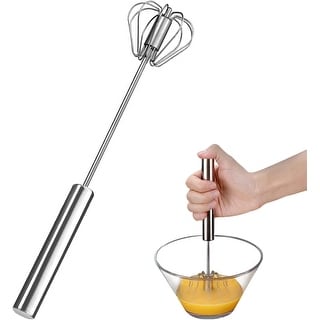 Stainless Steel Semi-Automatic Egg Whisk - Bed Bath & Beyond - 40505093