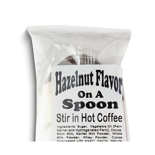 Curata Hazelnut Flavored Chocolate Coffee Pack of Six Drink Stirrers ...