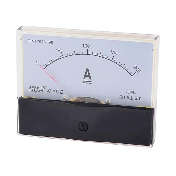Class 1.5 Accuracy DC 0-200A Analog Ammeter Current Panel Meter Gauge ...