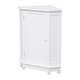 Modern Bathroom Triangle Corner Storage Cabinet with Adjustable Shelf ...