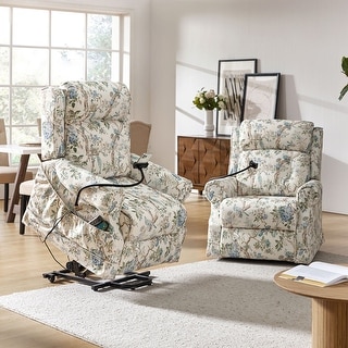 Billy Traditional Lift Assist Power Recliner With Massage Heat And ...